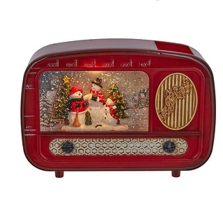 Kurt Adler 6-Inch Battery-Operated Lit Snowman Radio Water Lantern ...