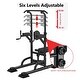 Dip Station Rugged Power Tower Removable Backrest Adjustable Height ...