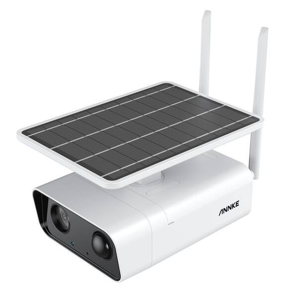 ANNKE 4MP Solar-powered Security Camera with 5W Solar Panel,PIR ...
