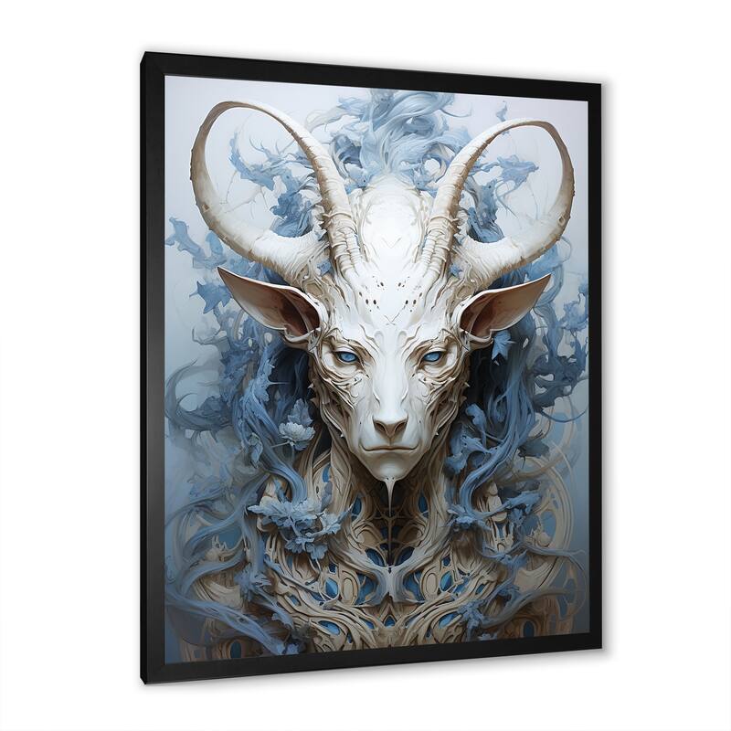Designart "Mythical Creature Horse Painting" Mythical Creatures Framed ...