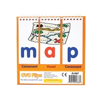 Junior Learning Consonant-Vowel-Consonant Educational Flip Card Set ...
