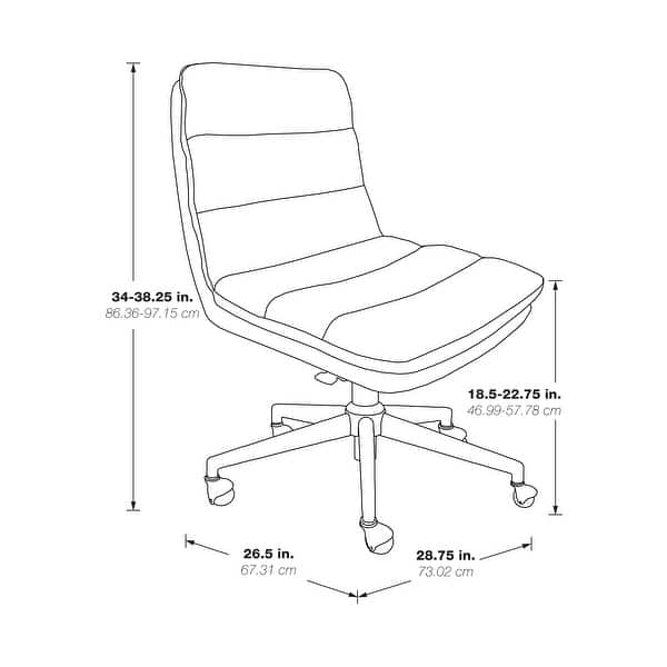 Legacy Office Chair in Faux Leather with Gold Base - Bed Bath & Beyond ...