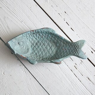 Verdigris Fish Trinket Dish - Box of 2 - 8''W x 4''D x 1undefined''H ...