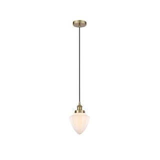 Innovations Lighting Bullet - 1 Light 7" Cord Hung Mini Pendant - Bed ...