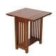 Mission Style Drop Leaf Table with Open Bottom Shelf, Brown - Bed Bath ...
