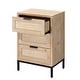 Alden Décor Ian 3 Drawer Side Table - Bed Bath & Beyond - 32203559