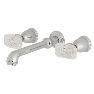 Krystal Onyx Two-Handle 3-Hole Wall Mount Bathroom Faucet - Bed Bath ...