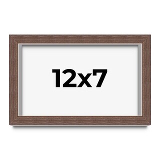 12x7 Shadow Box Frame Brown | 1.125 inches Deep Real Wood Rustic - Bed ...