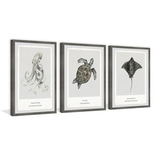 Aetobatus Narinari Triptych - Bed Bath & Beyond - 36273131
