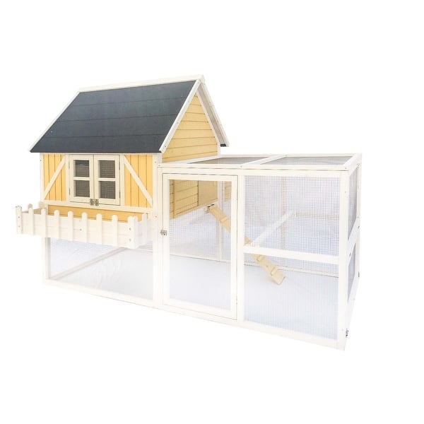 Zylina Yellow Cottage Chicken Coop - Bed Bath & Beyond - 39221760