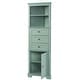 Bathroom Corner Storage Cabinet Triangle Tall Cabinet with Drawers and ...
