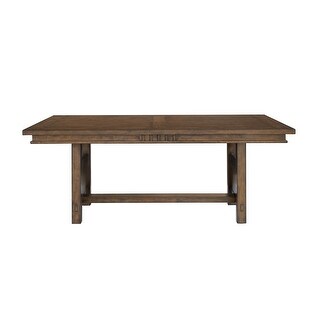 Seneca Trestle Dining Table with an 18" Leaf - 42"W x 30.47"H x 94"D ...