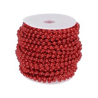 Pearl String Craft Pearl Bead Garland, Faux Beads Spool Roll Strands ...