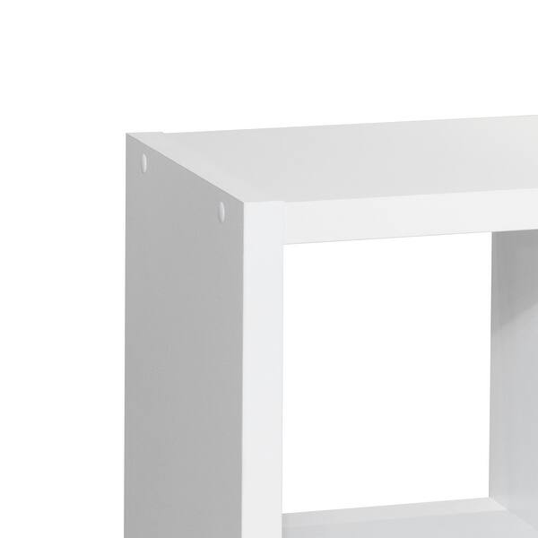 Organizer Storage with Open Back Shelves Bookcase Bookshelves in White ...