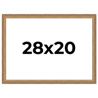 28x20 Frame Red Solid Wood Picture Frame Width 1.75 Inches | Interior ...