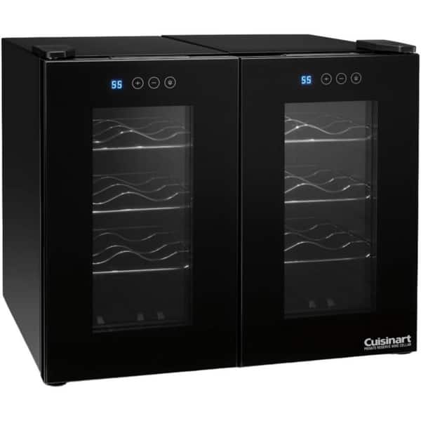 Cuisinart CWC-800CENS Private Reserve Dual 16-Bottle Set Wine Cellar ...