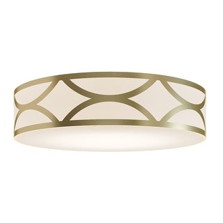 AFX LAKF30LAJUD Lake 30" Wide LED Flush Mount Drum Ceiling Fixture ...