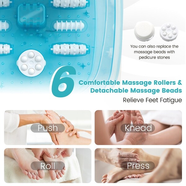 Gymax Foot Spa Massager Foot Bath Soak Tub with Heat Bubble Massage On Sale Bed Bath Beyond 38050611