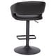 Modern Upholstered Adjustable Height Swivel Barstool with Footrest ...