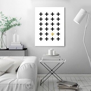 Americanflat - Unframed Wall Canvas Plus Signs by Wall + Wonder 8"x10 ...