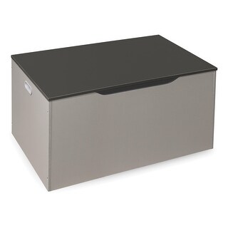 Kid's Wooden Flat Bench Top Toy and Storage Box 4.5 Cu ft. - Woodgrain ...