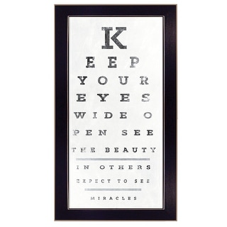 Eye Chart II 4 Black Framed Print Wall Art - Bed Bath & Beyond - 39737315