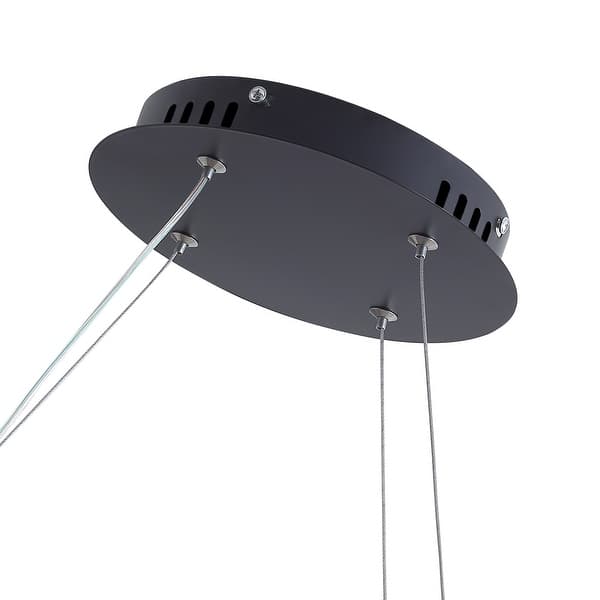 Modern Wavy Linear Design LED Pendant Light Fixture - Bed Bath & Beyond ...