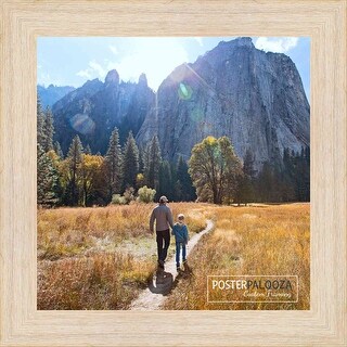 27x27 Frame Light Pine Wood Square Picture Frame with UV Acrylic ...