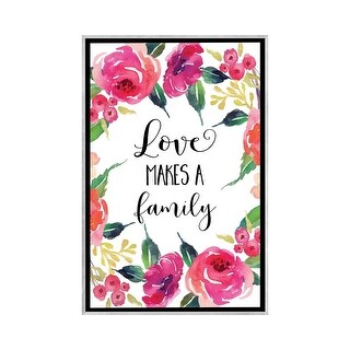 iCanvas "Love Makes A Family" by Eden Printables Framed - Bed Bath ...
