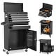 5-Drawer Rolling Tool Cart with Wheels, 2 in 1 Detachable Top Tool Box ...