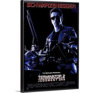 "Terminator 2 Judgment Day (1991)" Black Float Frame Canvas Art - Bed ...