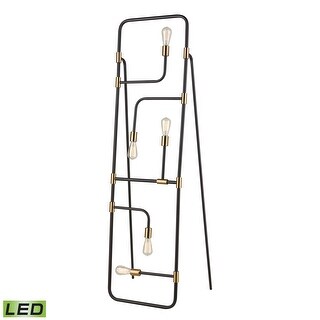 Elk Home Think Tank 64'' High 5-Light Floor Lamp - Black - Includes LED ...