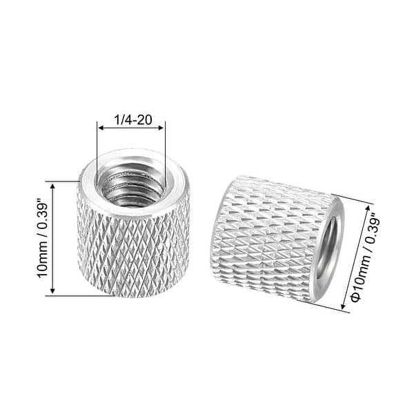 Aluminum Alloy Hand Screw Nuts Diamond Knurl Knurled Camera Tripod Pass ...