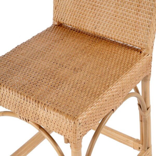 Serienna 24.5 H Seat Rattan Low Back Counter Stool On Sale Bed Bath Beyond 34312395