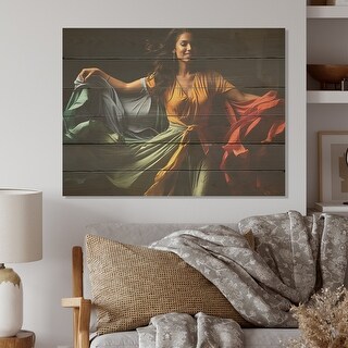 Designart "Cuba Woman Dance Elegance I" Cuba Landscape Wood Wall Decor ...