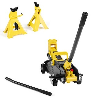 UIMOSO Low Profile Floor Jack, 2 Ton (4400 lbs) Capacity, Steel Racing ...