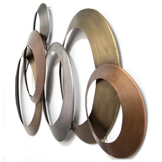 Multi-Metallic Ring Wall Decor - Bed Bath & Beyond - 39588690