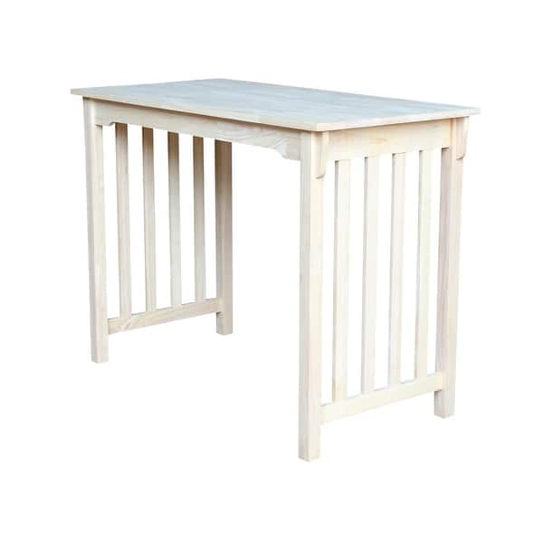 International Concepts Unfinished Counter-height Mission-style Table ...