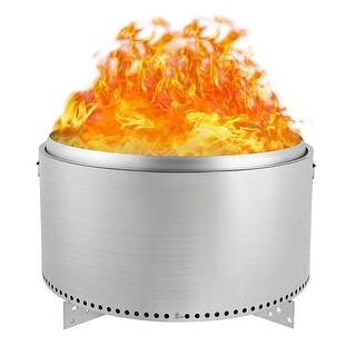 Protable Smokeless Fire Pit, Fire Pit with Handles Design, Stainless ...