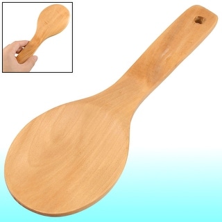 Home Kitchen Wooden Rice Paddle Scoop Ladle Pancake Turner Khaki - Bed ...