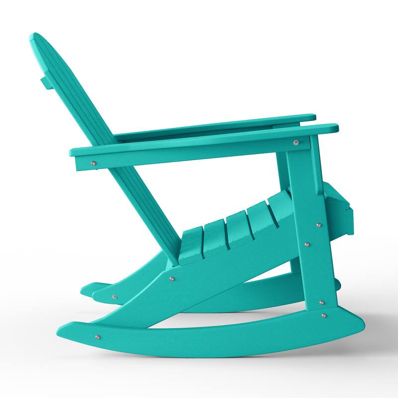 Laguna Hdpe All Weather Outdoor Patio Rocking Chairs With Side Table (3 ...