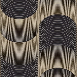 Eclipse Black and Gold Wallpaper - Bed Bath & Beyond - 40367611