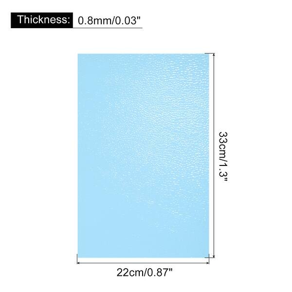 PVC Ripple Water Sheet Miniature Roof Tiles for Model Light Blue Static ...