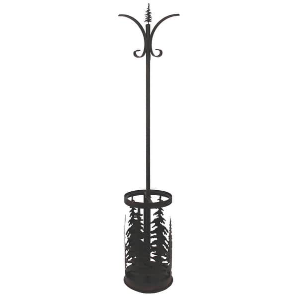 Rustic Pedestal Coat Rack and Umbrella Stand - Bed Bath & Beyond - 36254500