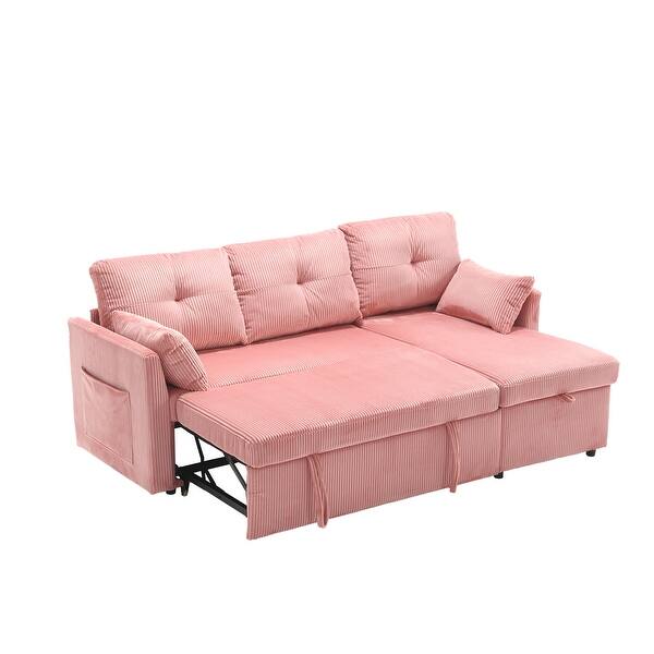 pink corner settee