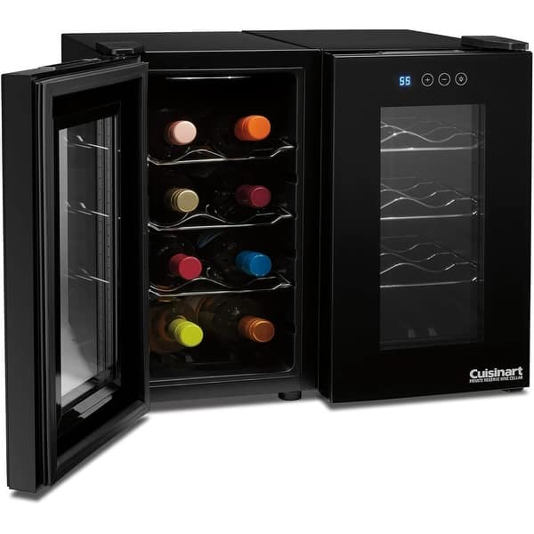 Cuisinart CWC-800CENS Private Reserve Dual 16-Bottle Set Wine Cellar ...