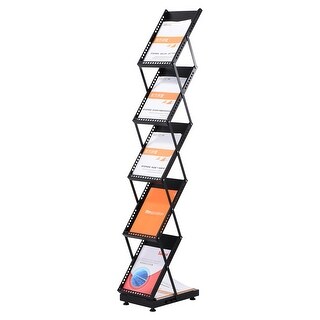 Foldable Magazine Display Racks 5 Layers Brochure Stand Catalog ...