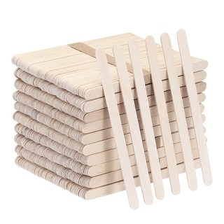 Wood Craft Sticks, 5.5 Inch Wooden Crafts Stick for DIY Craft, 500 Pcs ...