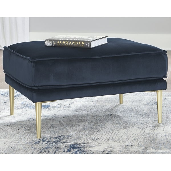 Macleary Navy Ottoman - Bed Bath & Beyond - 34422070