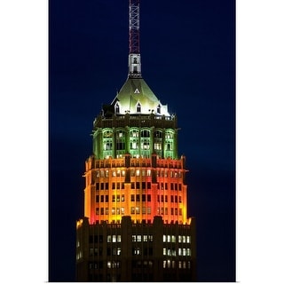 "Tower lit up at night, Tower Of The Americas, San Antonio, Texas ...
